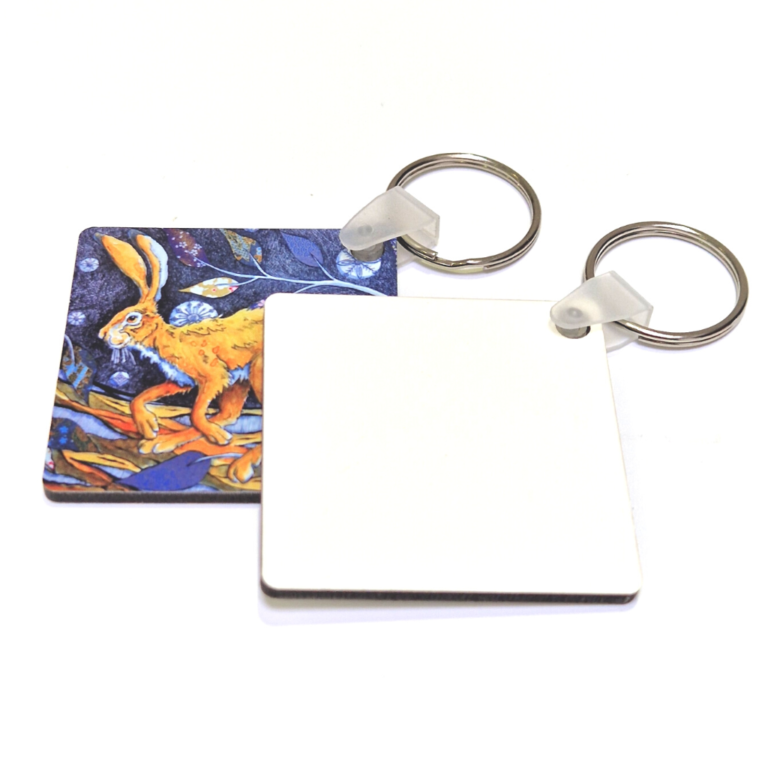 Blank Sublimation Keyrings & Fobs for Printing on MDF and Chrome