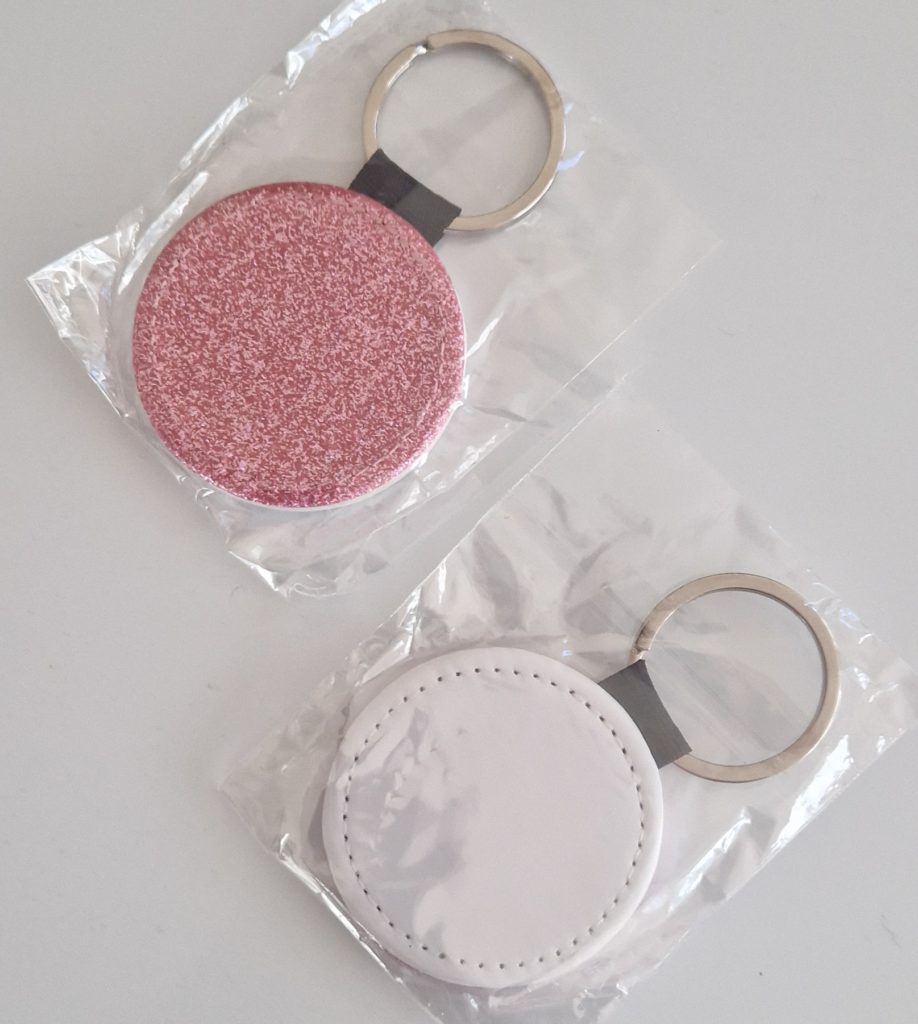 Blank Glitter Keyring